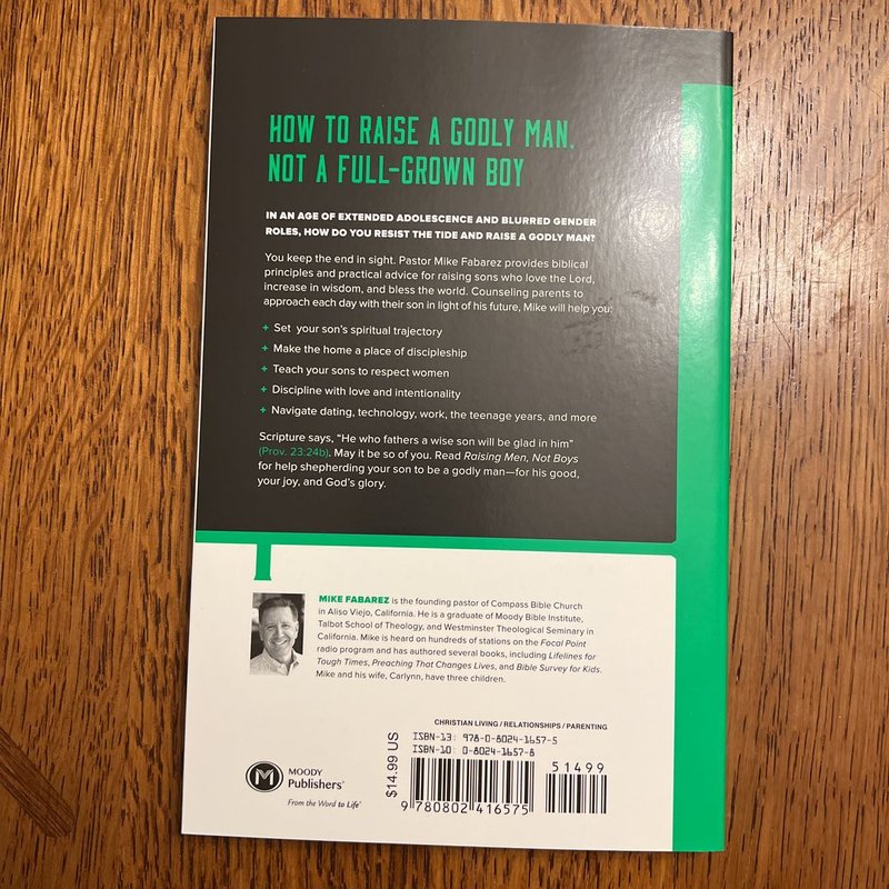 Raising Men, Not Boys by Mike Fabarez, JOsh McDowell