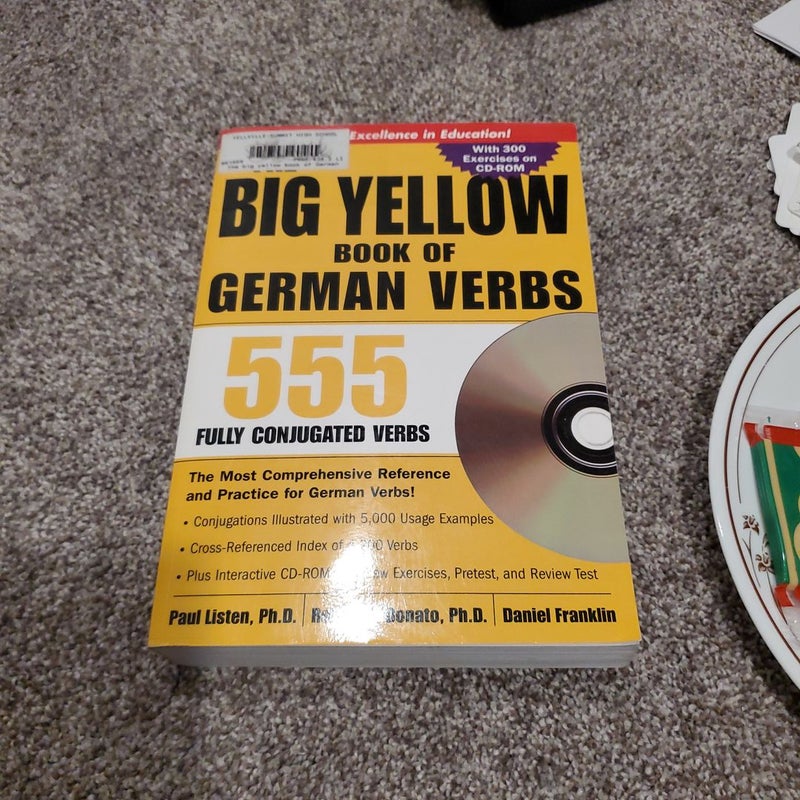 The Big Yellow Book of German Verbs (Book W/CD-ROM) by Paul Listen ...