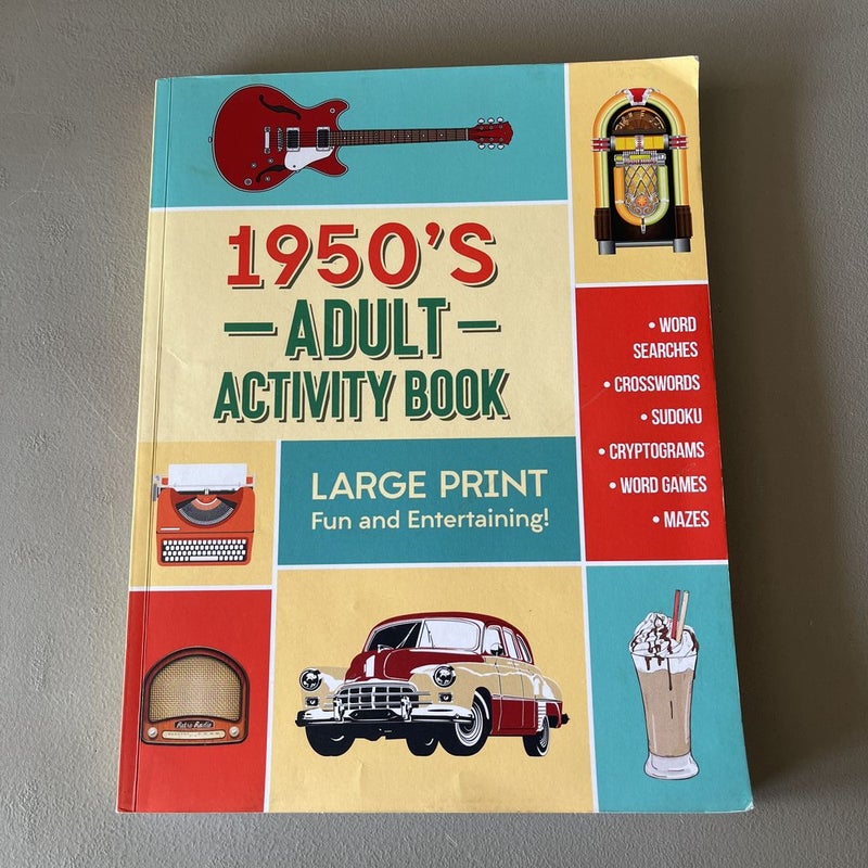 Adult Activity Book - 1950's by Sharper Press