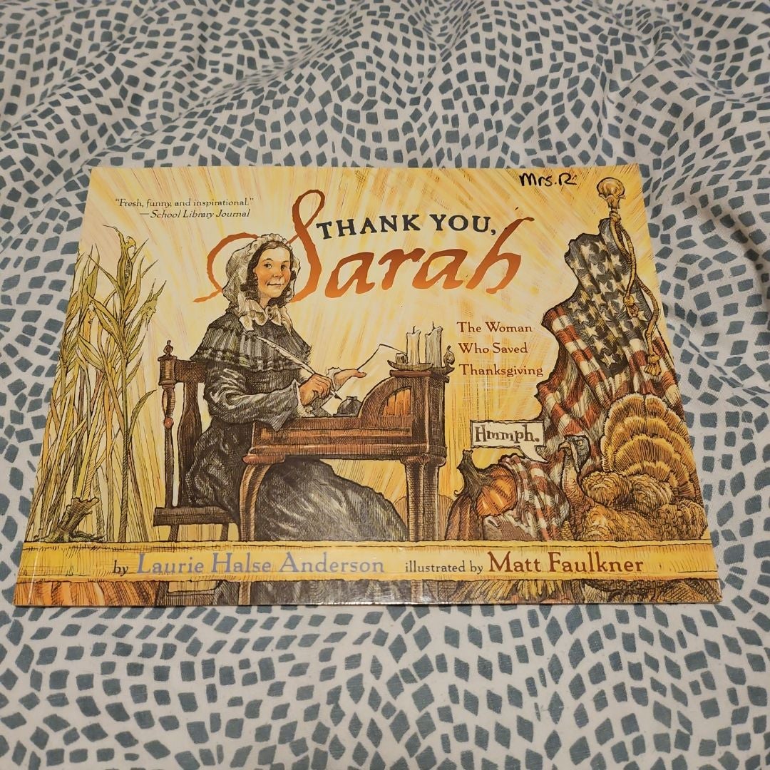 Thank You, Sarah by Laurie Halse Anderson