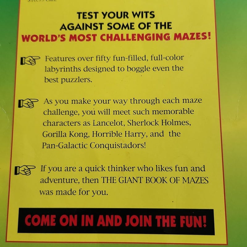 The Giant Book of Mazes by Jeffrey A. O'Hare