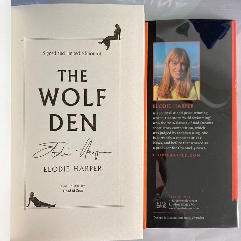 The Wolf Den Trilogy UK SIGNED LIMITED First Editions by Elodie Harper ...
