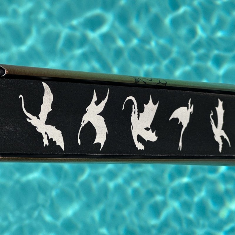 FOURTH WING First Edition with Sprayed and Stenciled Edges by Rebecca ...