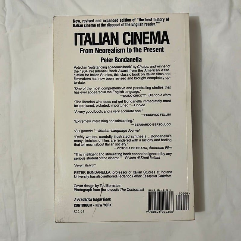 Italian Cinema by Peter Bondanella, Paperback | Pangobooks