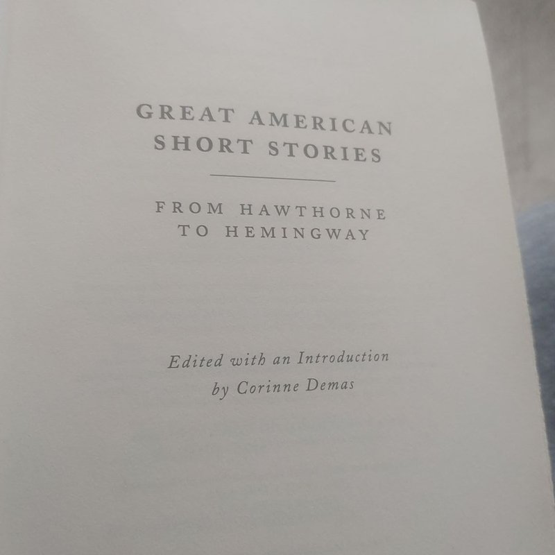 Great American Short Stories by Corinne Demas, Hardcover | Pangobooks