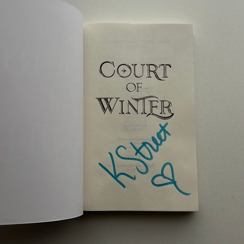 SIGNED Court of Winter by Krista Street, Paperback | Pangobooks