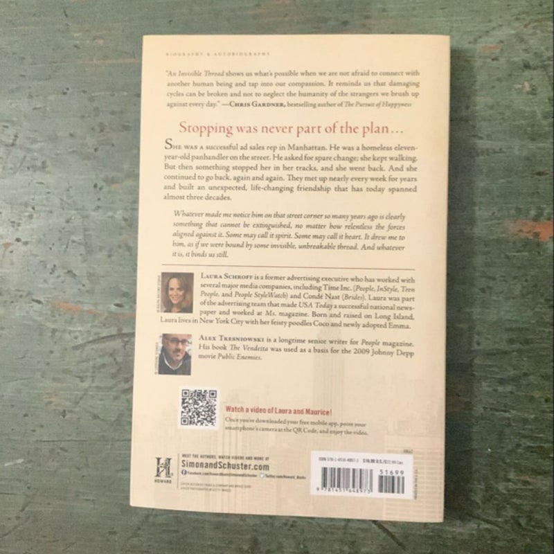 An Invisible Thread by Laura Schroff, Alex Tresniowski, Valerie Salembier