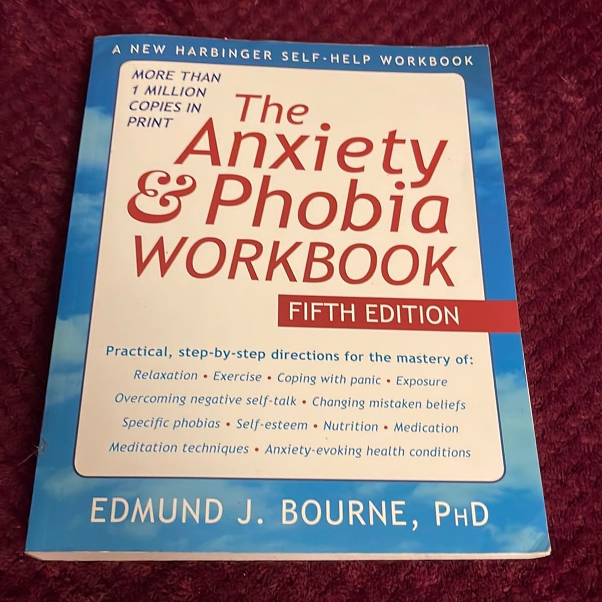 The Anxiety and Phobia Workbook by Edmund J. Bourne, Paperback | Pangobooks