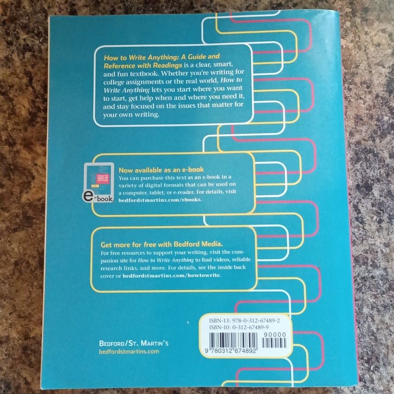 How to Write Anything by John J. Ruszkiewicz, Paperback | Pangobooks