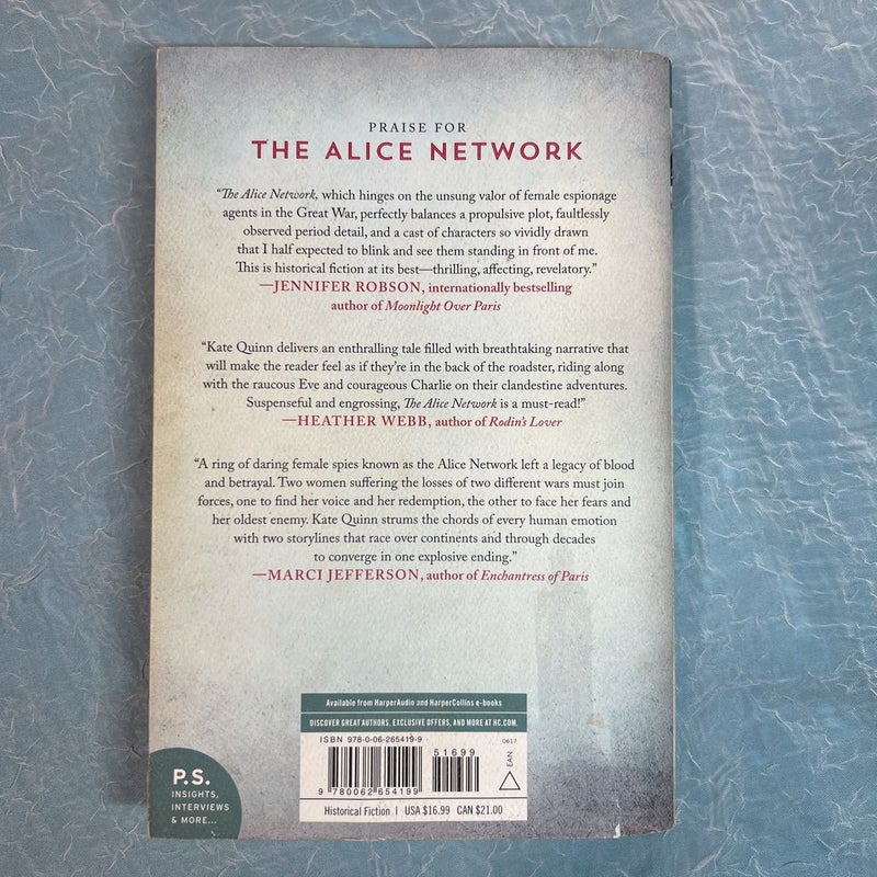 The Alice Network by Kate Quinn, Paperback | Pangobooks