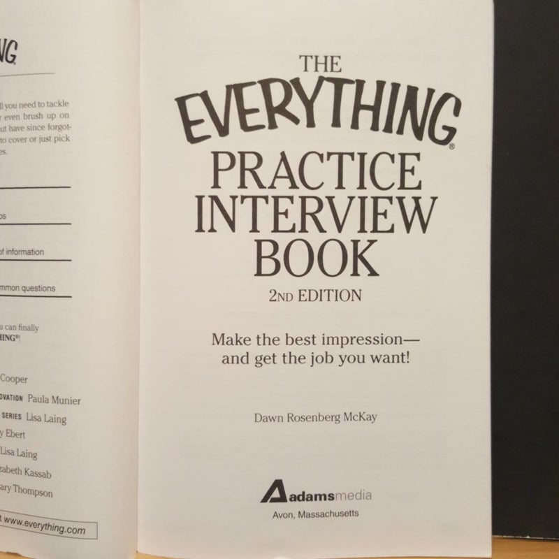 Practice Interview Book by Dawn Rosenberg McKay, Paperback | Pangobooks