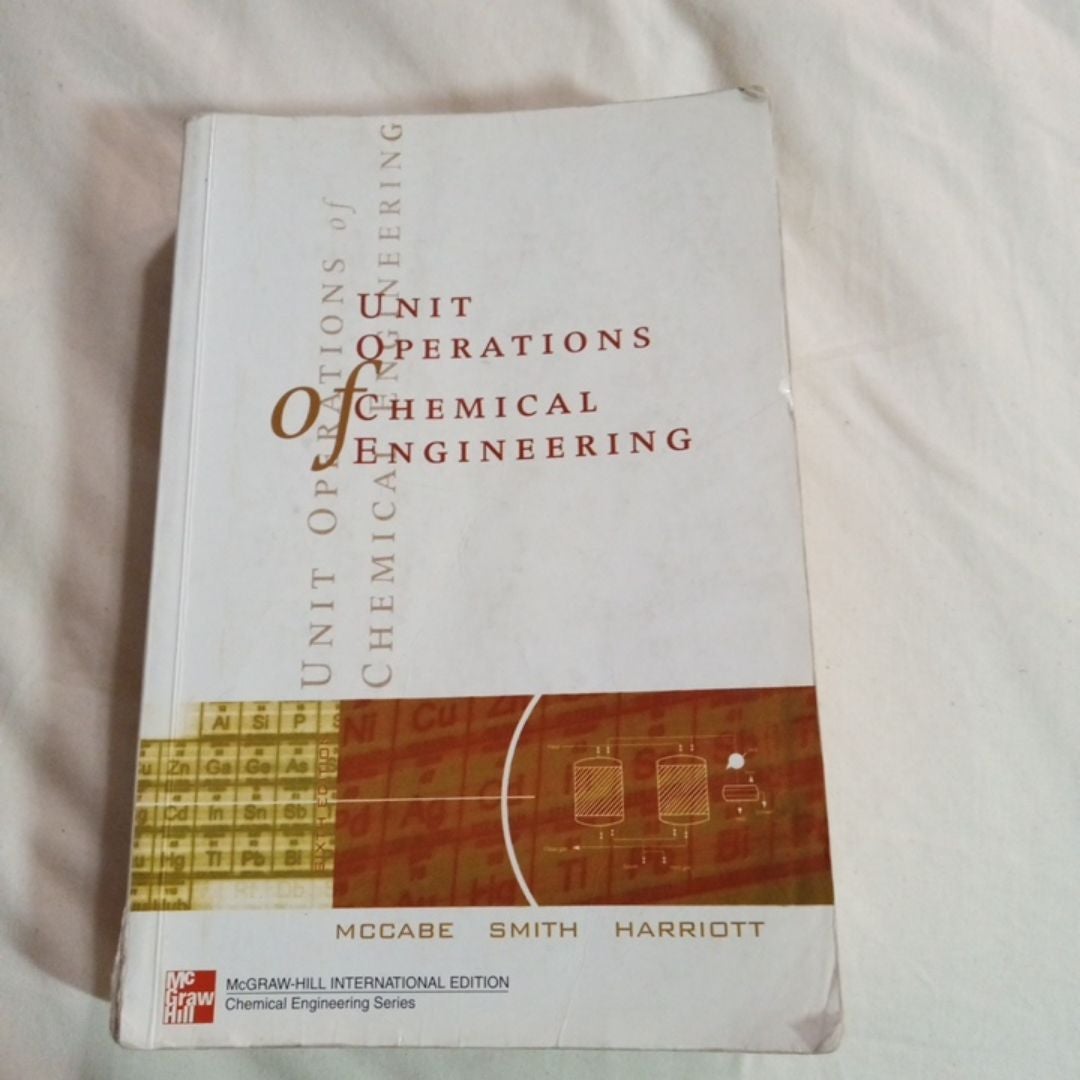Unit Operations of Chemical Engineering by Warren L. McCabe, Paperback ...