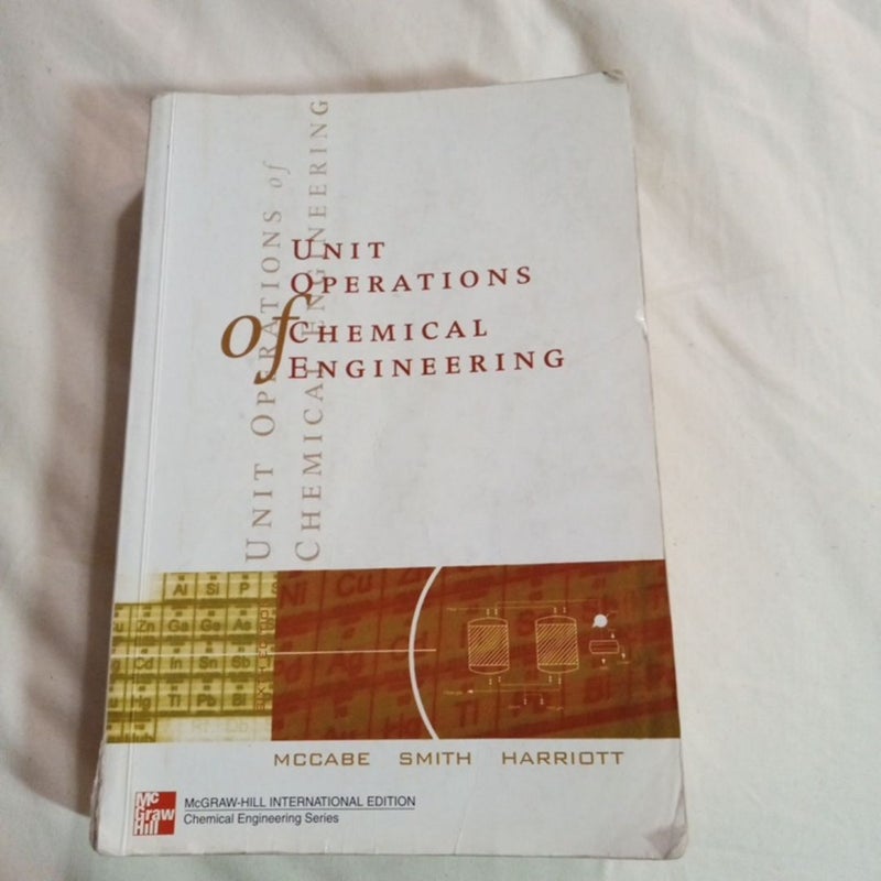 Unit Operations of Chemical Engineering by Warren L. McCabe, Paperback ...