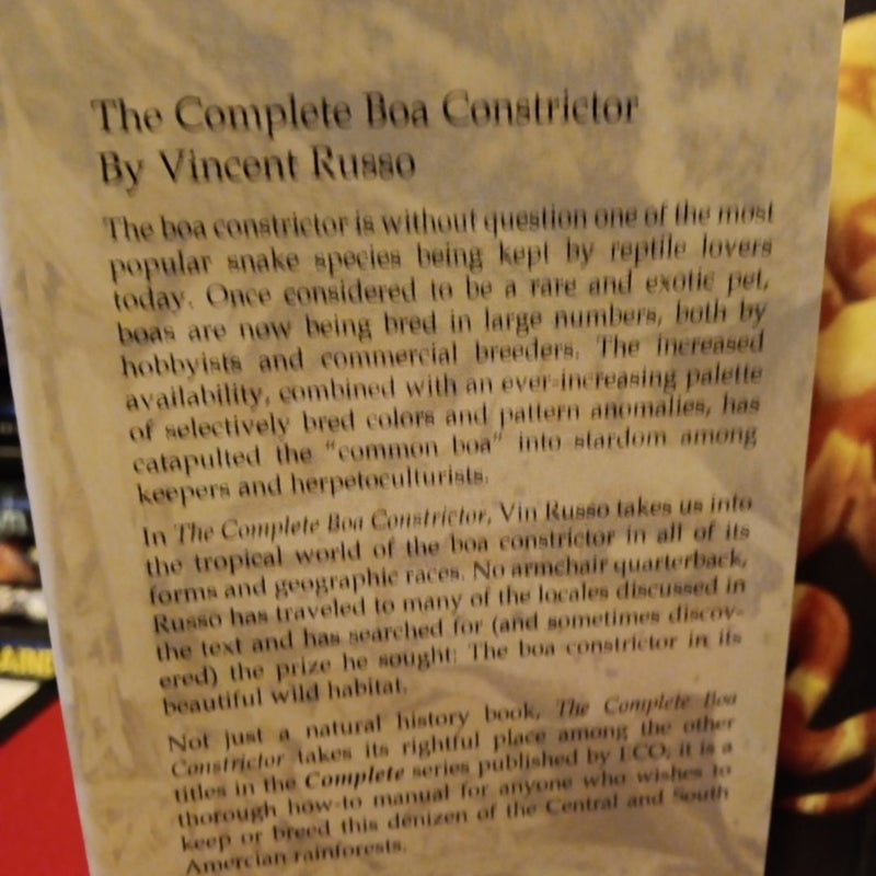 Complete Boa Constrictor by Vincent Russo, Hardcover | Pangobooks