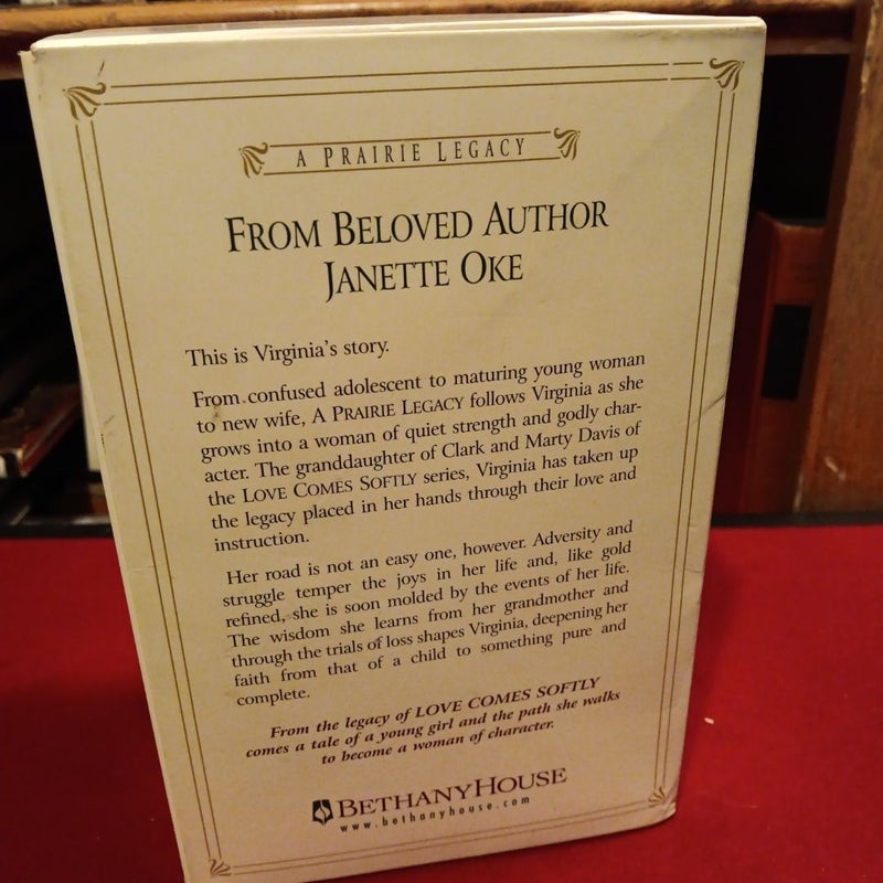 Janette Oke A Prairie Legacy 4 Book Set in slip box by Janette Oke ...