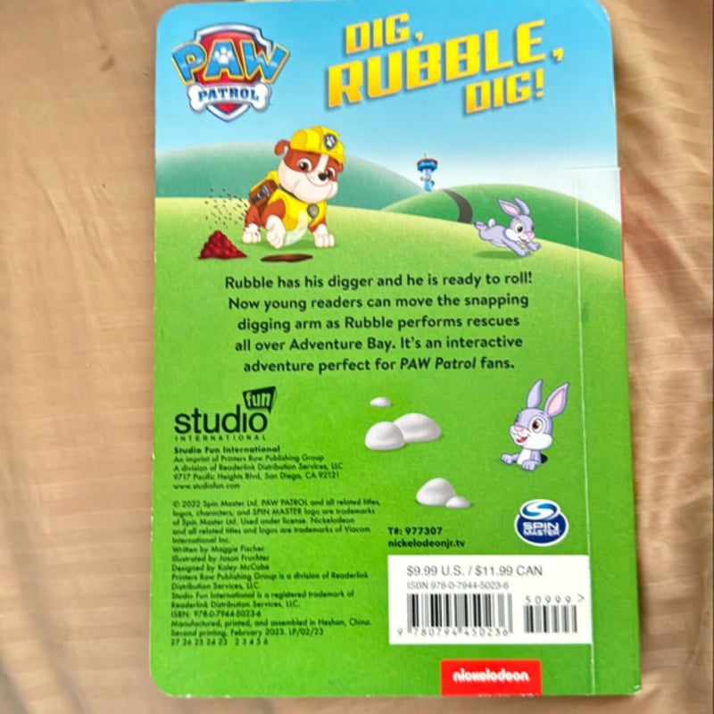 PAW Patrol: Dig, Rubble, Dig! by Maggie Fischer