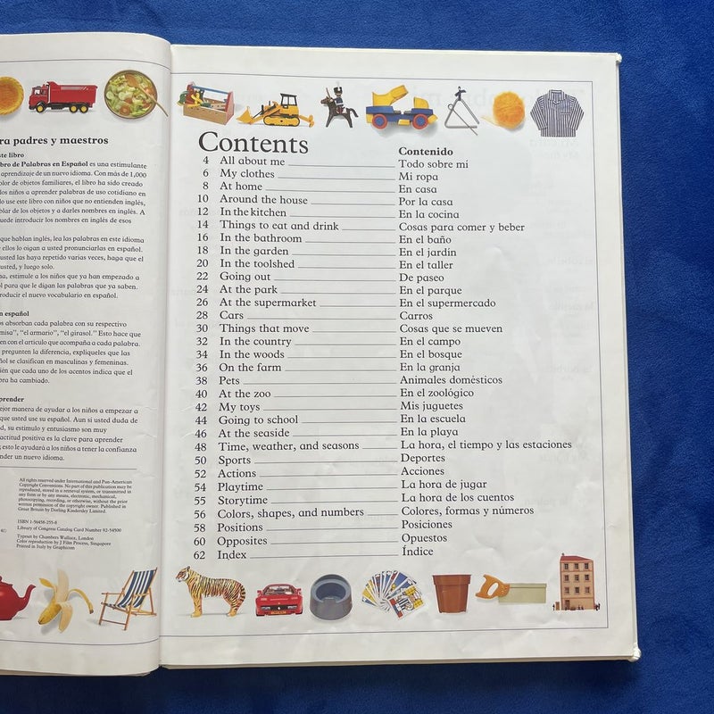 My First Spanish Word Book / Mi Primer Libro de Palabras Enespañol by DK