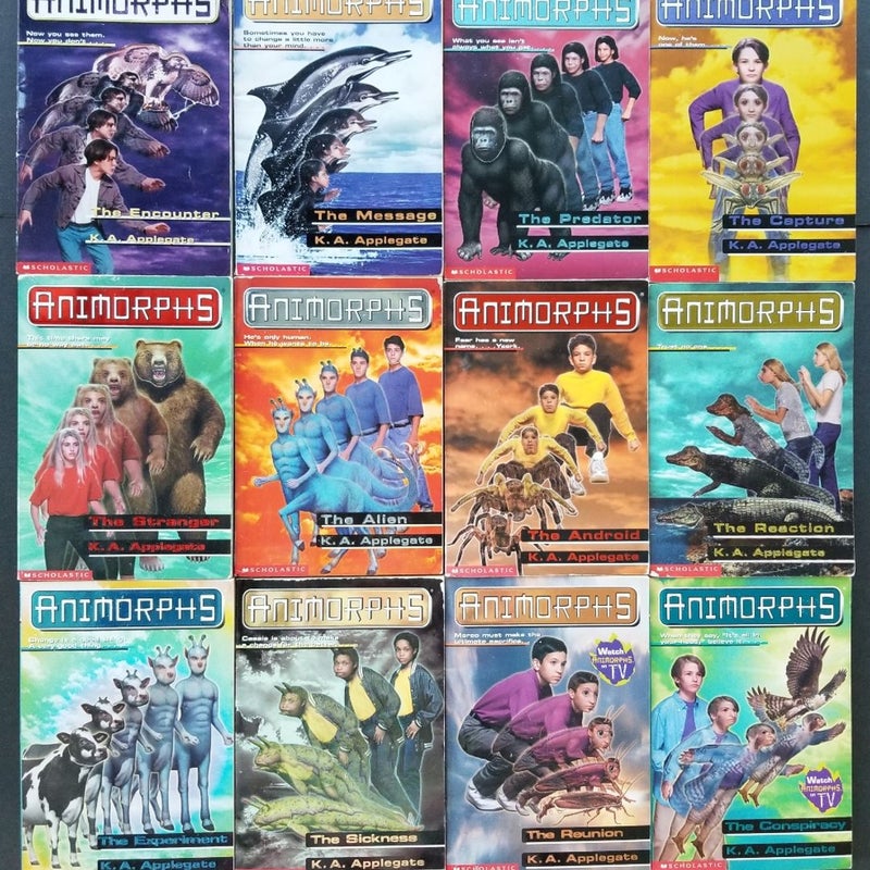VINTAGE 1990s LOT OF 12 ANIMORPHS BOOKS BY R.A. APPLEGATE 1ST ED. NEW ...