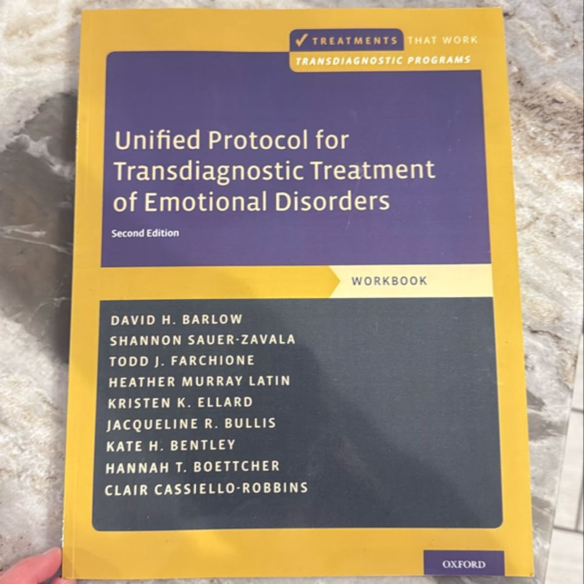 Unified Protocol for Transdiagnostic Treatment of Emotional Disorders ...