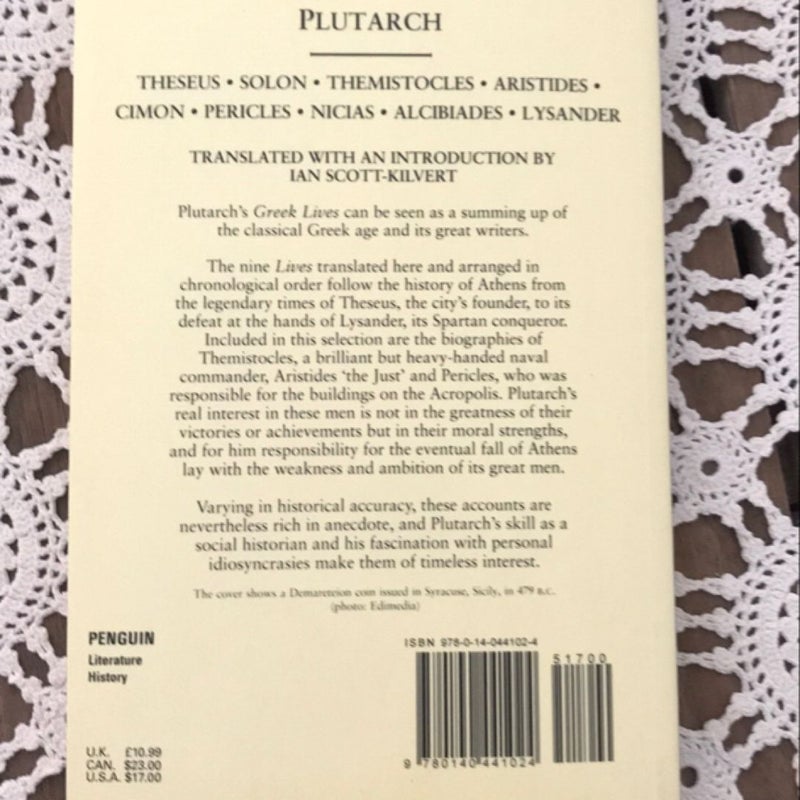 The Rise and Fall of Athens by Plutarch, Ian Scott-Kilvert