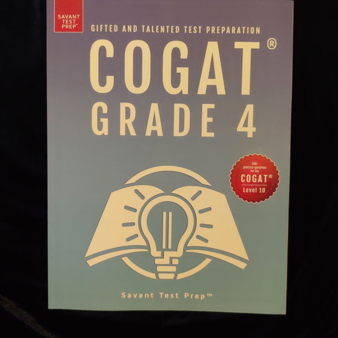 COGAT Grade 4 Test Prep by Savant Test Prep