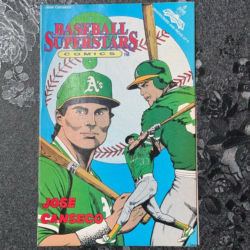 Baseball Superstars Comics # 6 June 1992 Jose Canseco Revolutionary ...
