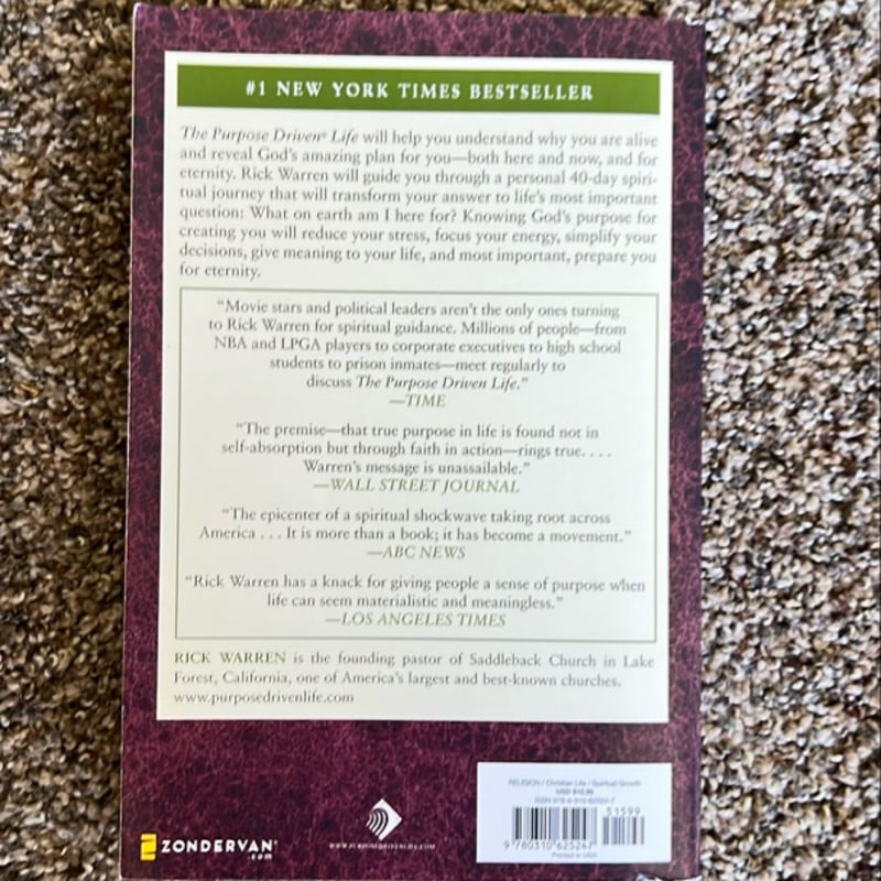 The Purpose Driven Life by Rick Warren, Paperback | Pangobooks
