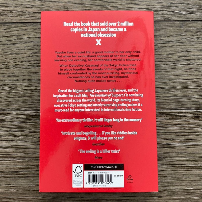 The Devotion of Suspect X by Keigo Higashino