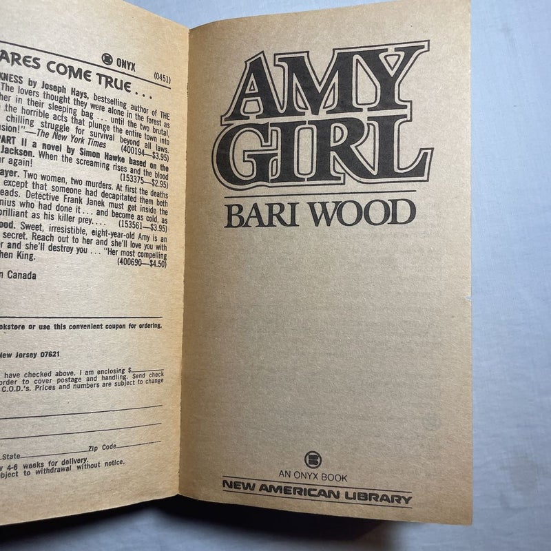 Amy Girl by Bari Wood, Paperback | Pangobooks