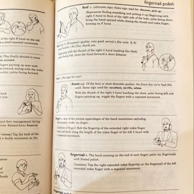 Random House American Sign Language Dictionary, Concise Edition by ...
