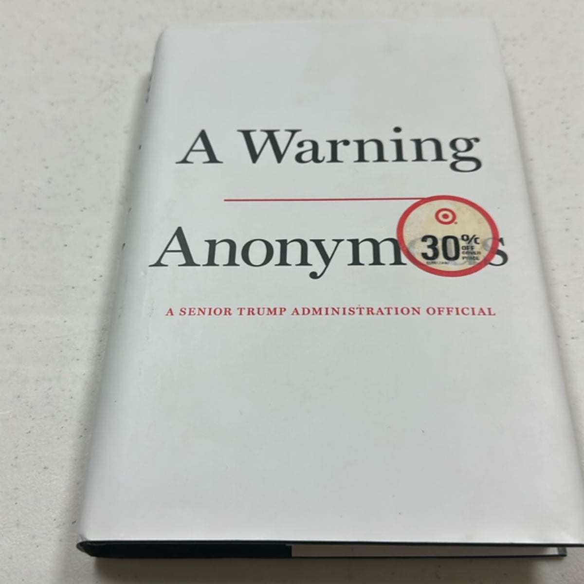 A Warning by Anonymous