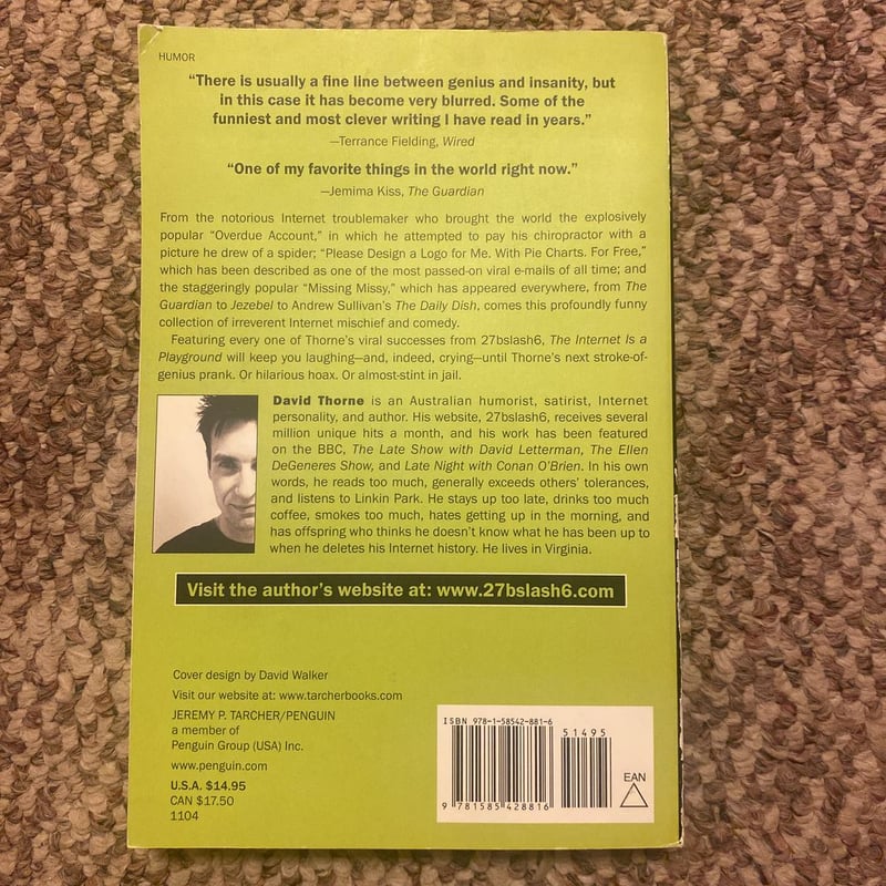 The Internet Is a Playground by David Thorne, Paperback | Pangobooks