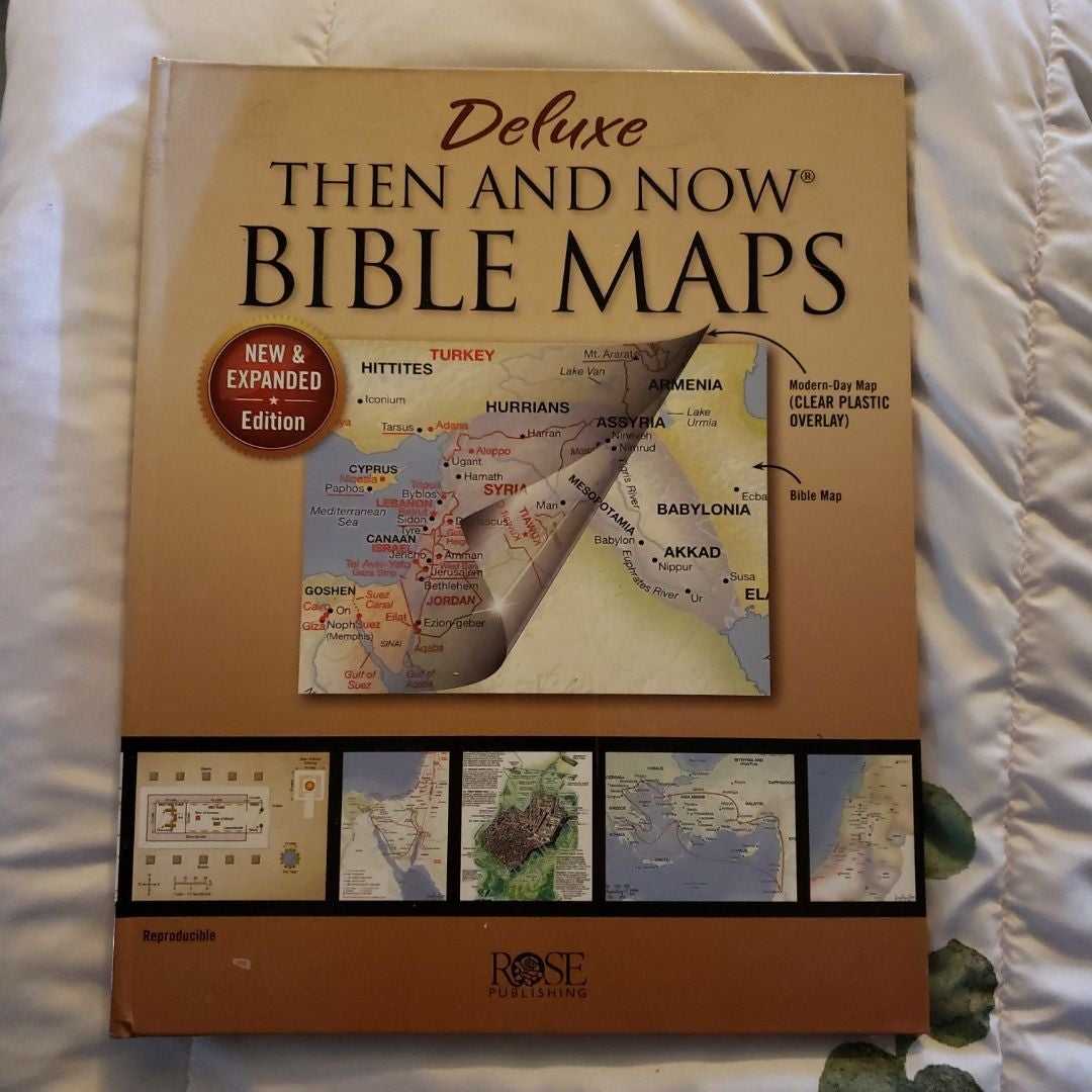 Deluxe Then and Now Bible Map Book with CD-ROM by Rose Publishing Staff