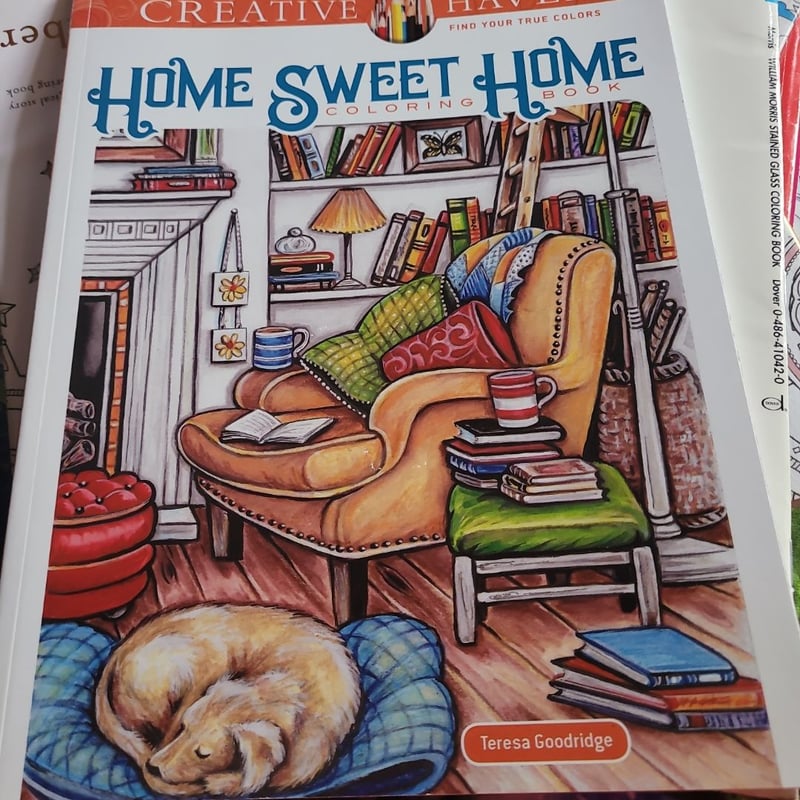 Creative Haven Home Sweet Home Coloring Book by Teresa Goodridge