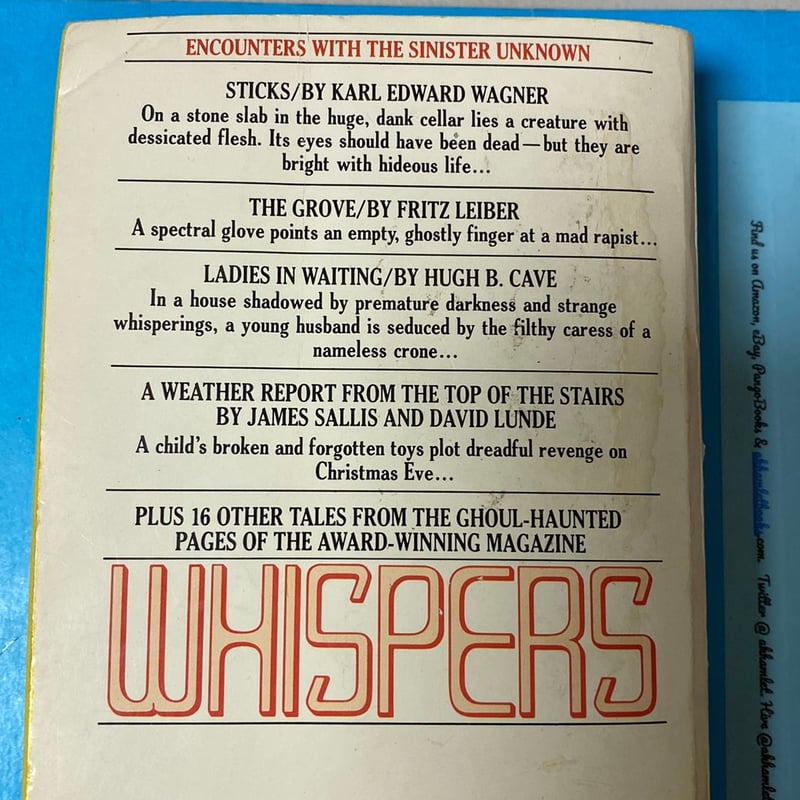 Whispers by Stuart David Schiff, Paperback | Pangobooks