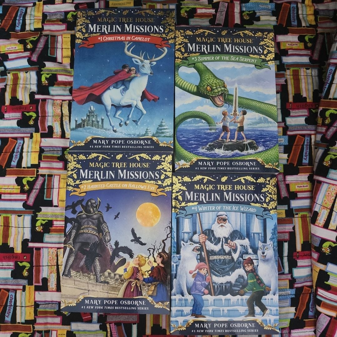 Magic Tree House Merlin Missions Books 1-4 Boxed Set by Mary Pope Osborne