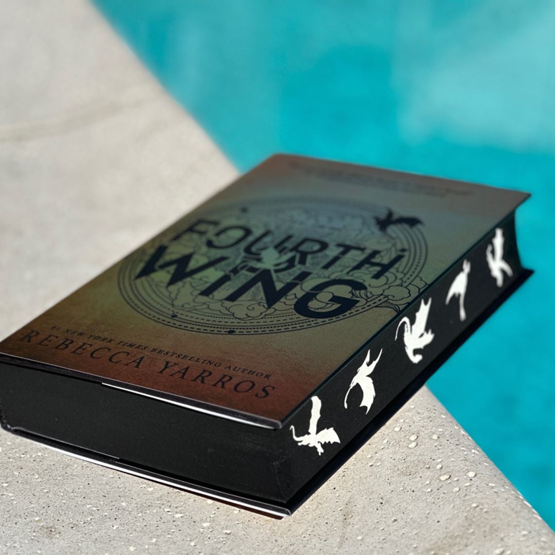 Fourth Wing First Edition with Sprayed and Stenciled Edges by Rebecca ...