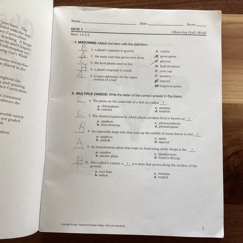 Observing God's World by Abeka, Paperback | Pangobooks