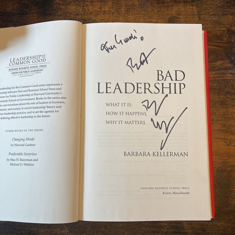 Bad Leadership by Barbara Kellerman