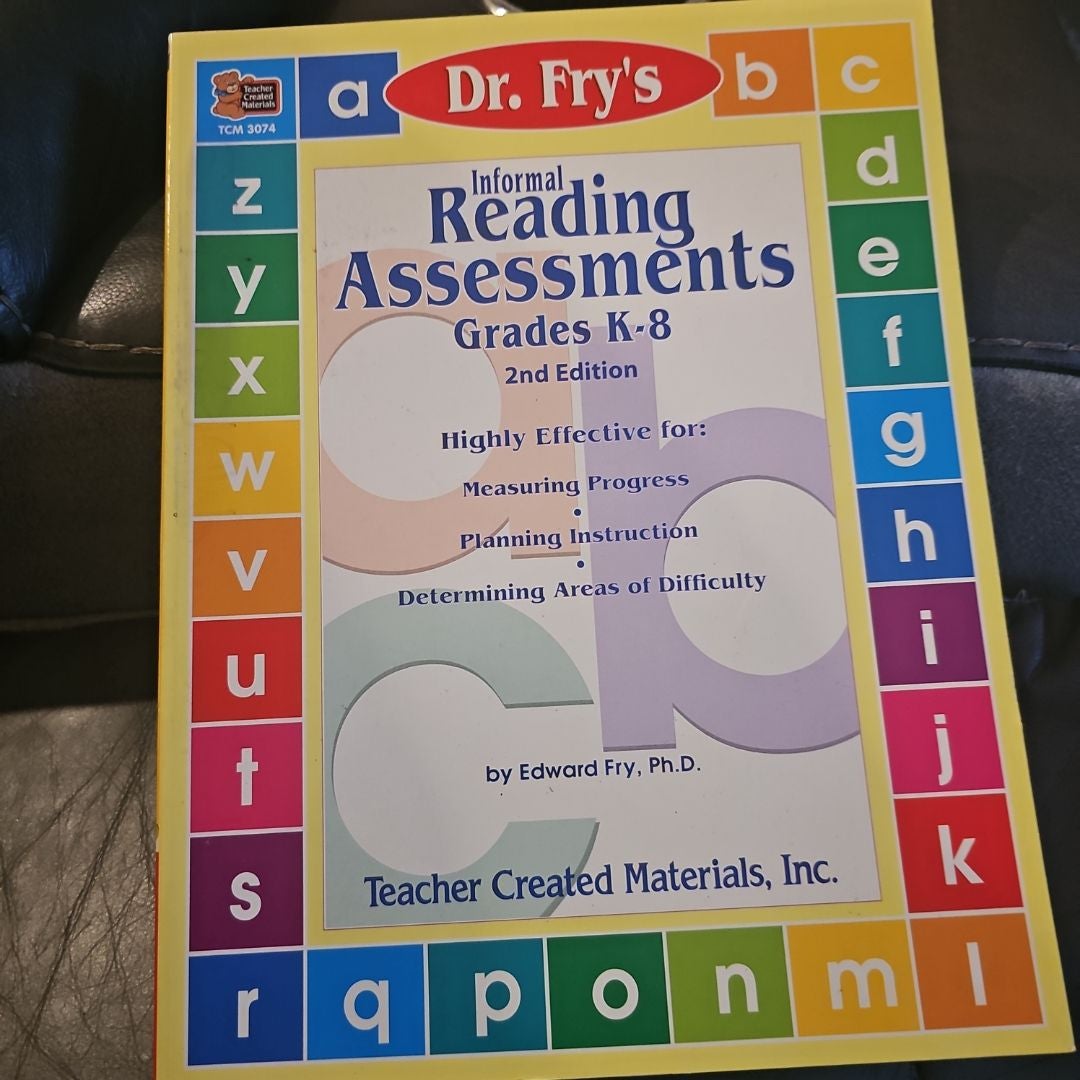 Informal Reading Assessments by Dr. Fry by Edward Fry, Paperback ... Informal Reading Assessments by Dr. Fry by Edward Fry, Paperback ...