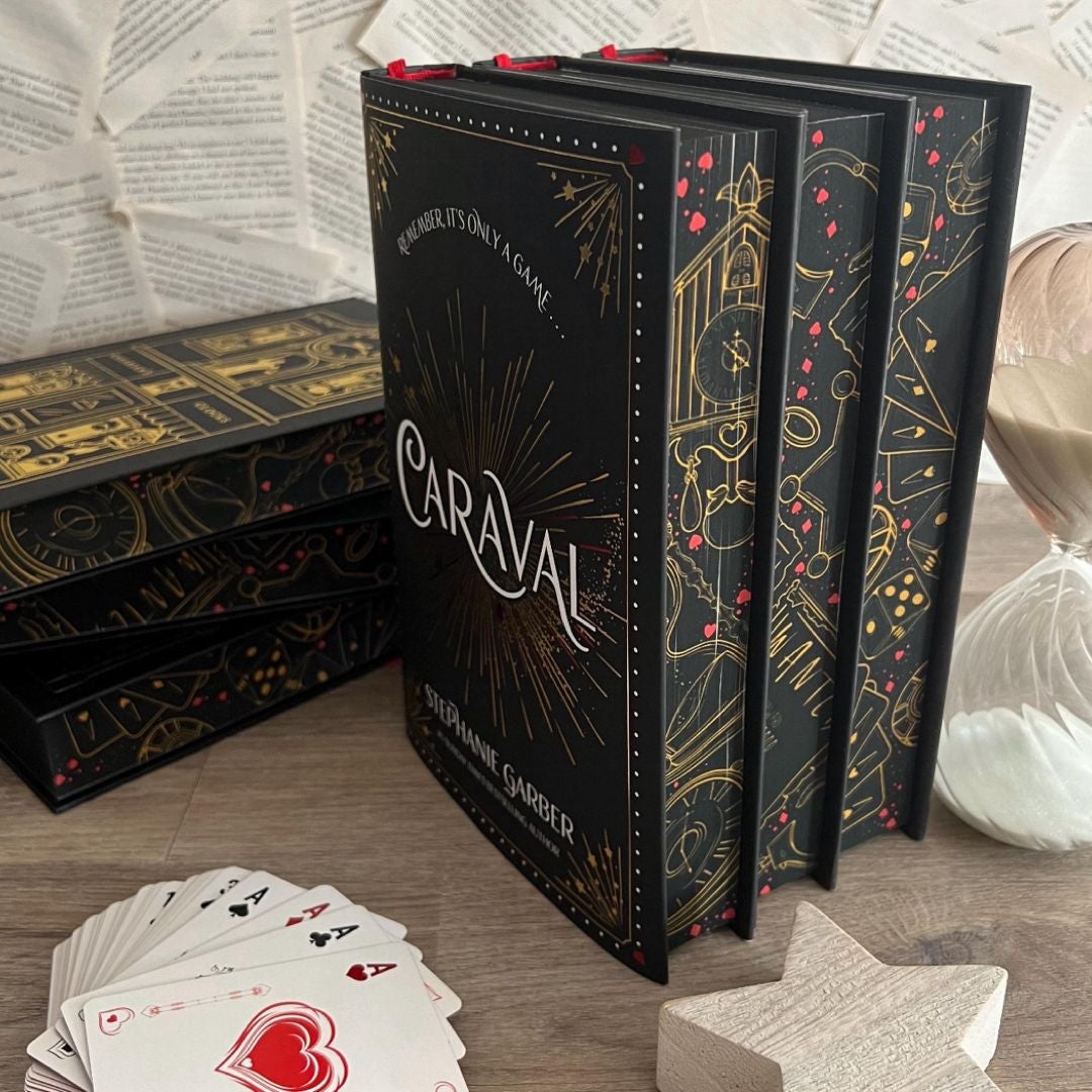 UK Deluxe Caraval with sprayed edges by Stephanie Garber, Hardcover ...