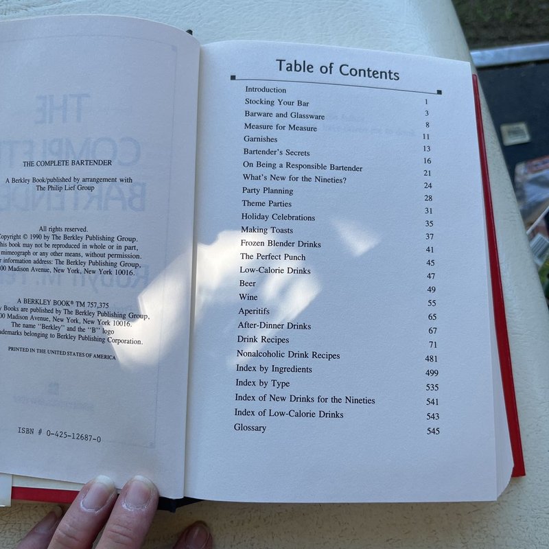 The Complete Bartender by Robyn M. Feller