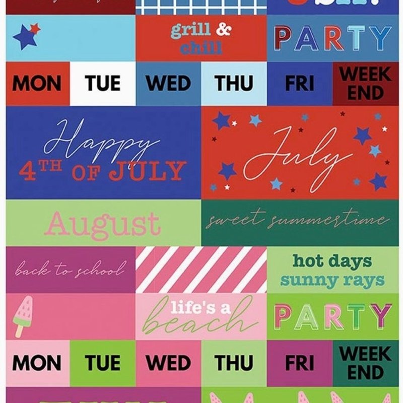 Time Factory Seasonal Holiday Sticker 6 Sheets Pack for Calendars and ...
