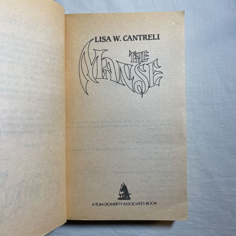 🎃 The Manse by Lisa W Cantrell, Paperback | Pangobooks
