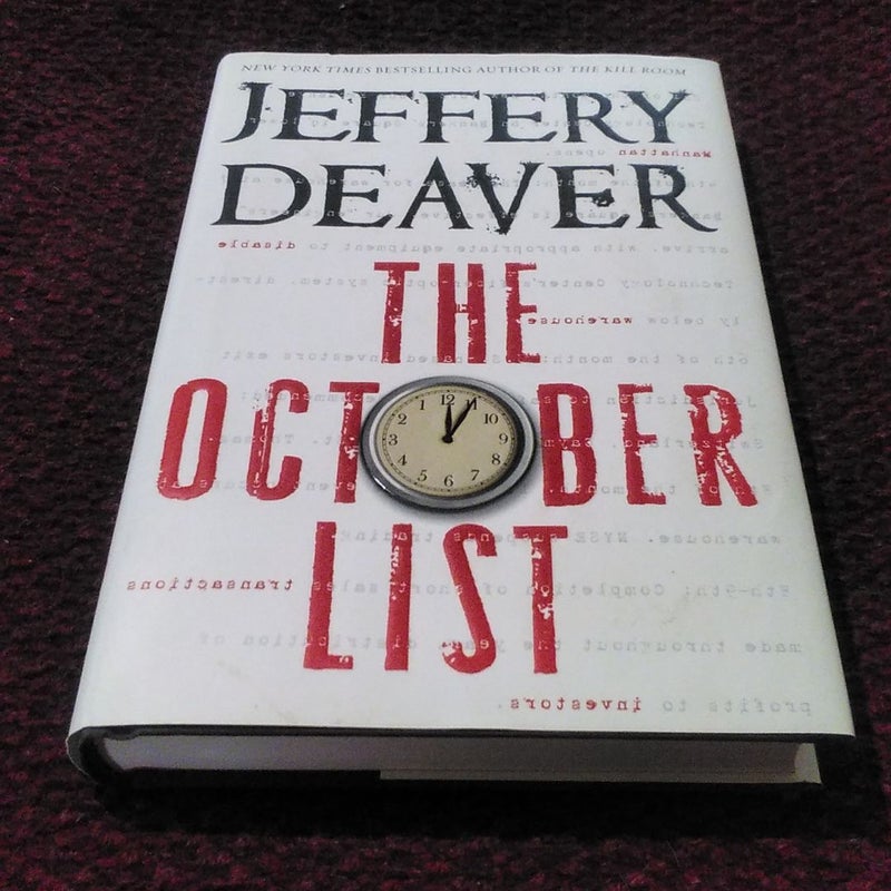The October List by Jeffery Deaver