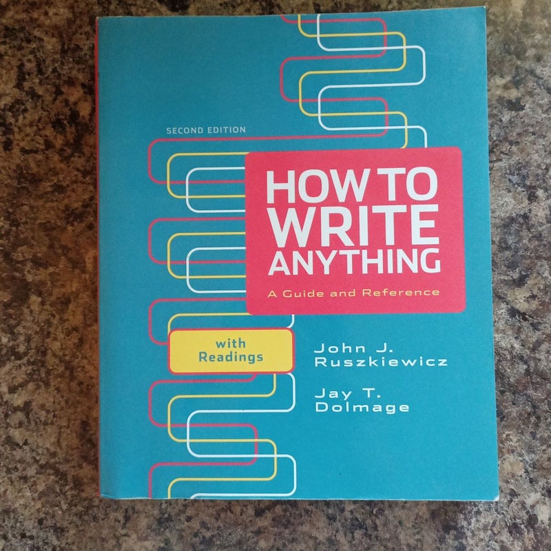 How to Write Anything by John J. Ruszkiewicz, Paperback | Pangobooks