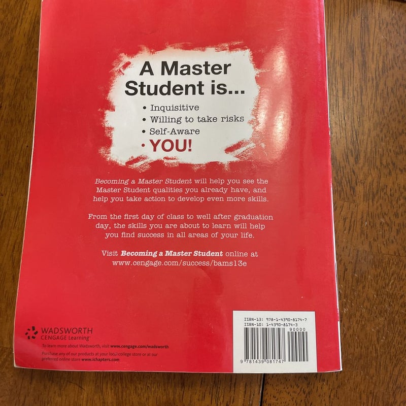 Becoming a Master Student
