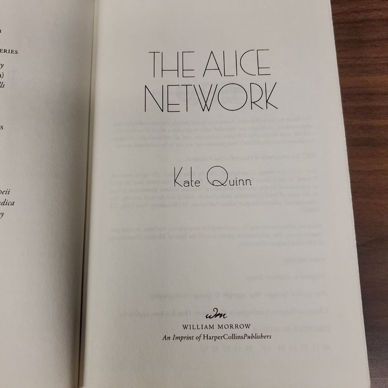The Alice Network by Kate Quinn, Paperback | Pangobooks