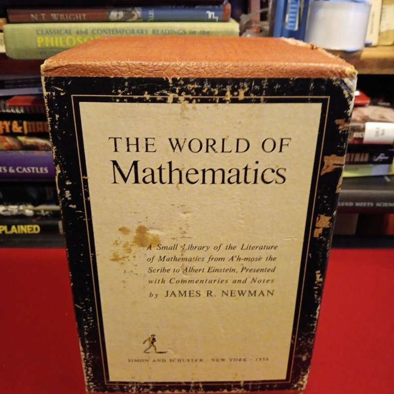 The World of Mathematics 1st 1956 Edition in Slip box 4 Volumes by ...