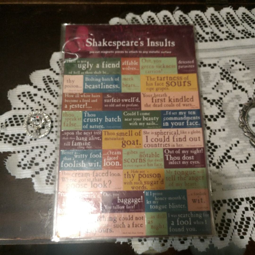 Insult magnet quotes by Shakespeare, Hardcover | Pangobooks